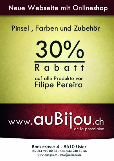 aubijou.ch - Beispiele Maltechniken - Porzellan, Kurse, Malerei mit ...